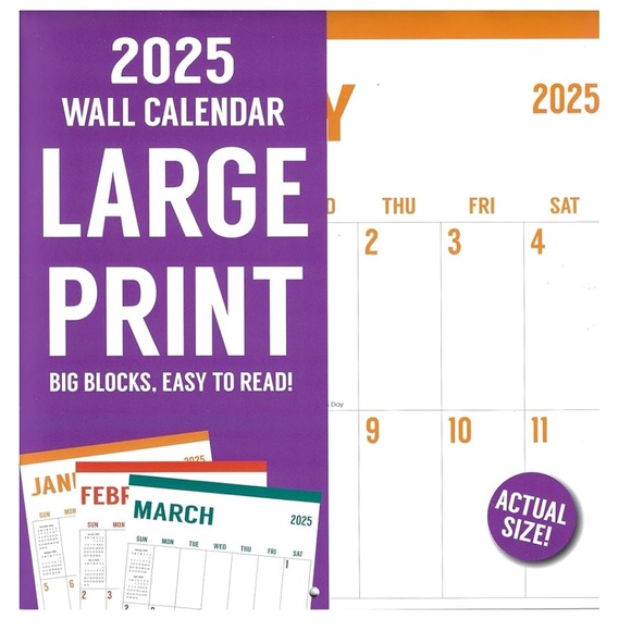 Office | 225 Wall Calendar Large Print 12x24 New | Poshmark
